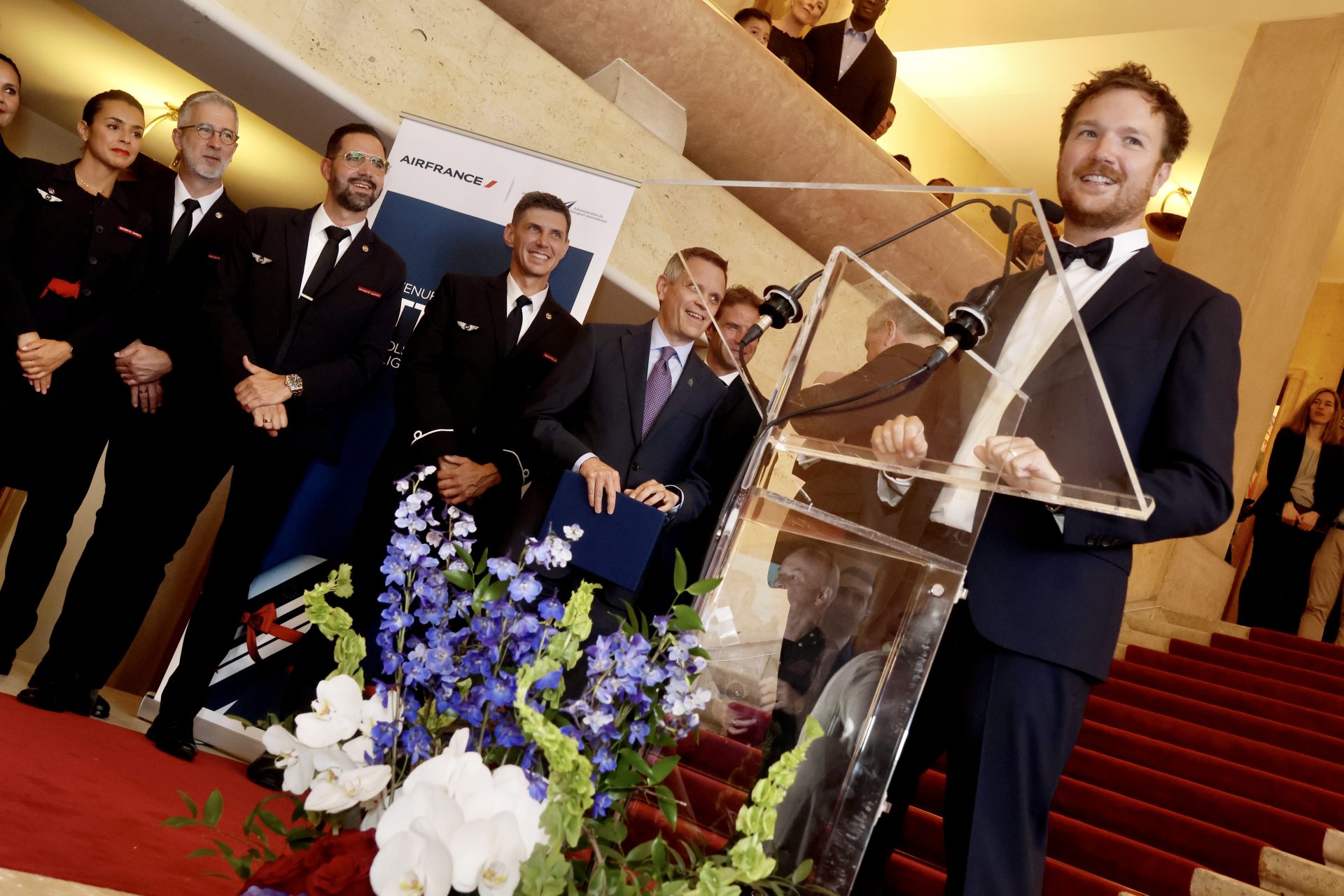 Final destination is French embassy for Air France celebration of ...