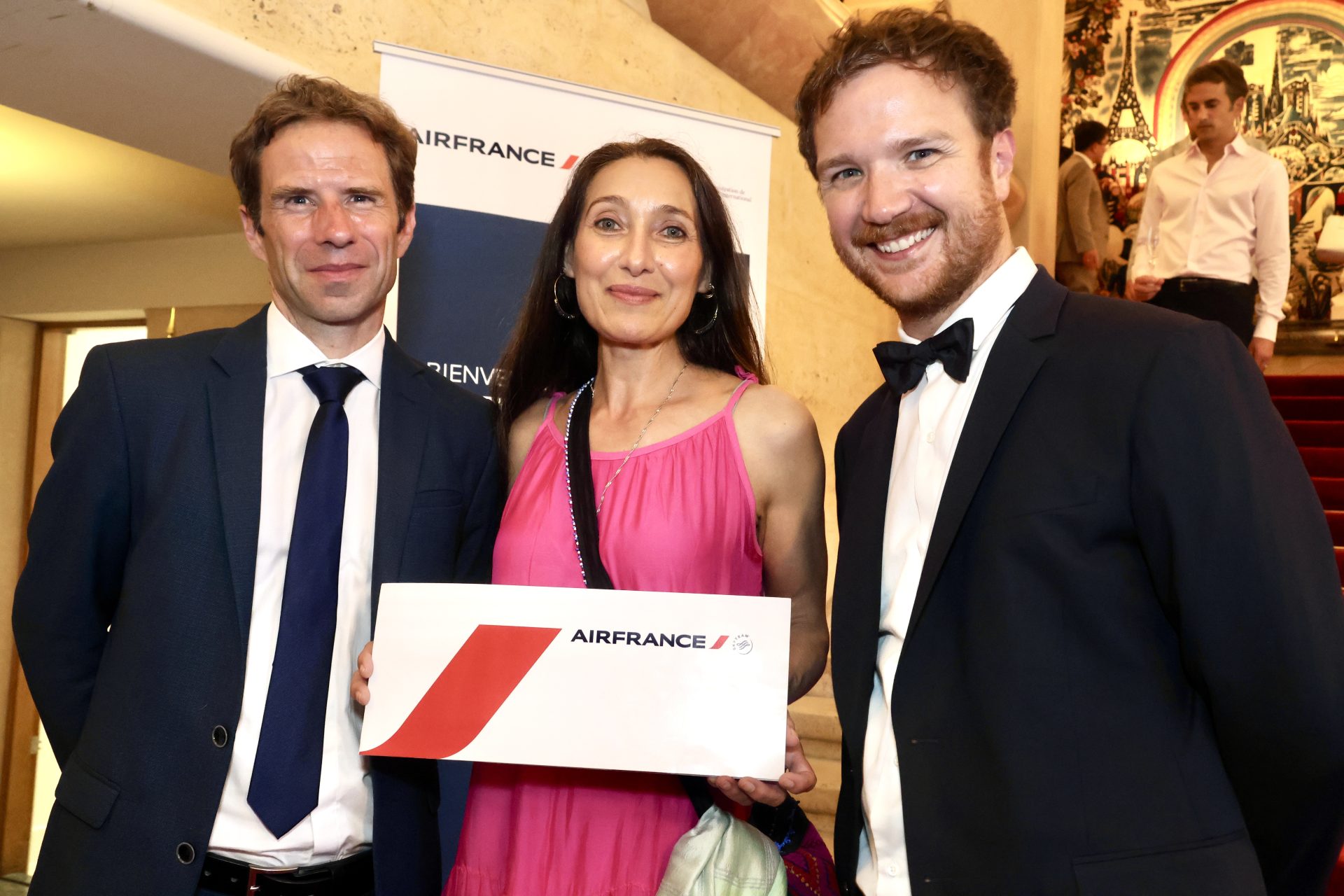 Final destination is French embassy for Air France celebration of ...