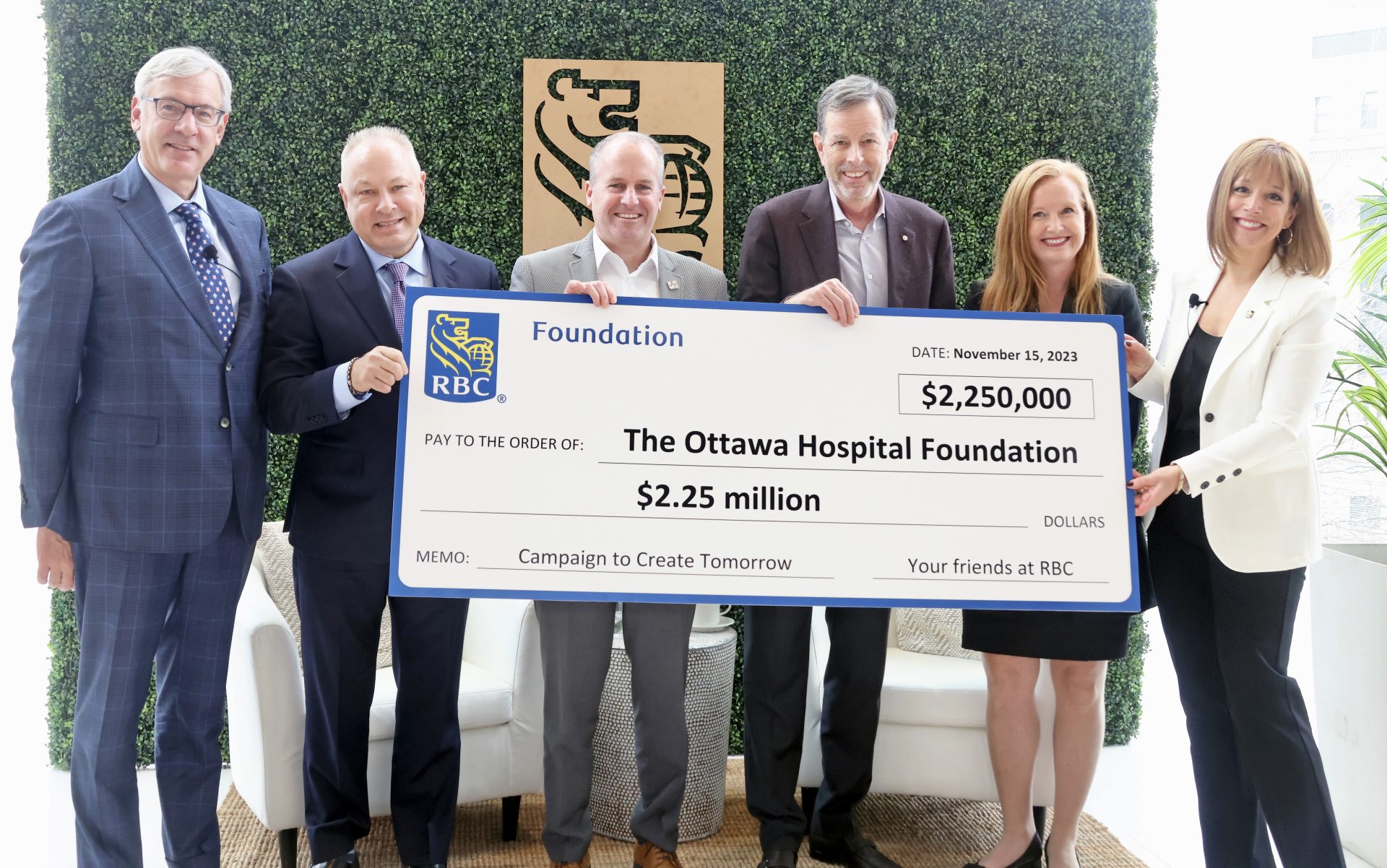 Cha-ching: RBC gifts $2.25M to Ottawa Hospital