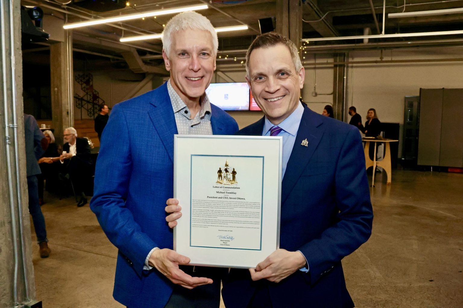 Business leaders unite to thank former Invest Ottawa CEO Michael Tremblay