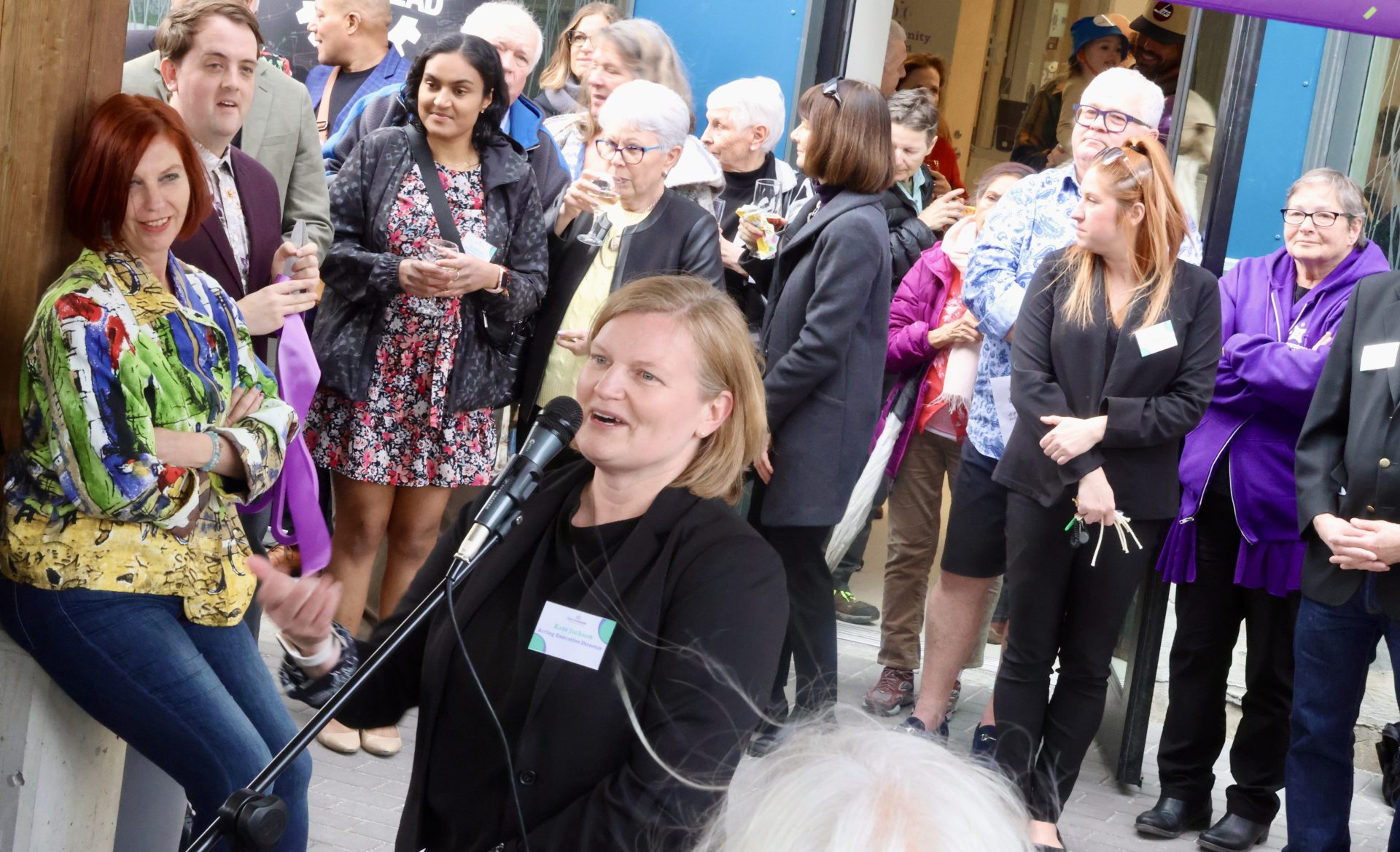 Cornerstone Housing for Women snips the ribbon for opening of 44 Eccles