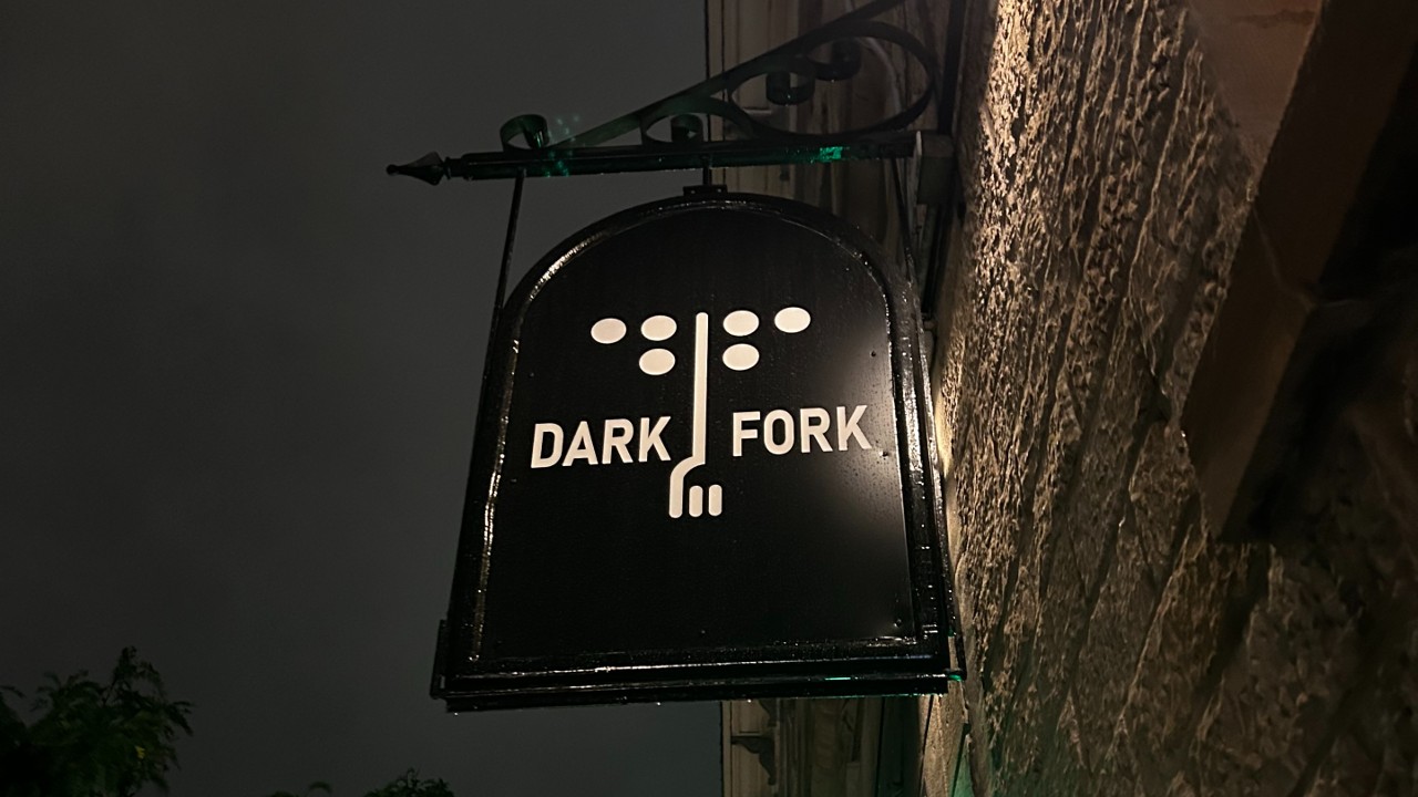 A how-to guide to eating in the dark. OBJ dines at Dark Fork